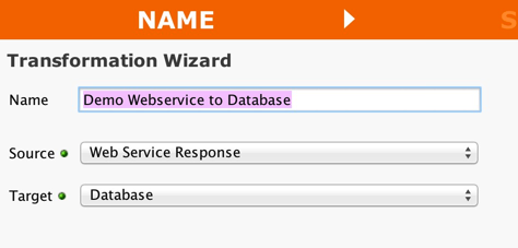 Web service response to database in Jitterbit Design Studio